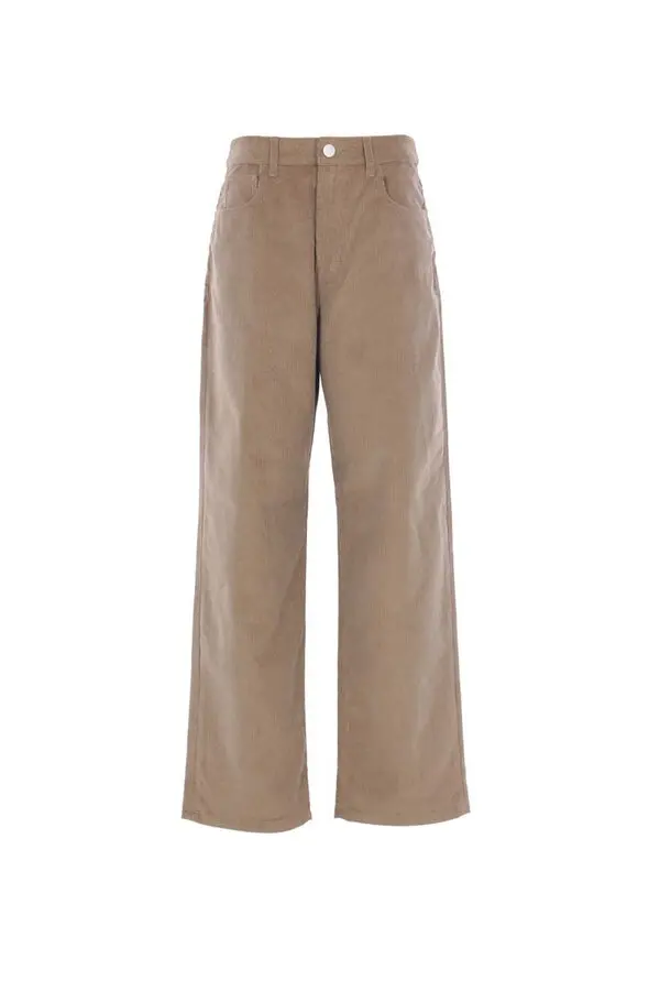 RÓHE Relaxed-fit Corduroy Trousers - Dark Sage