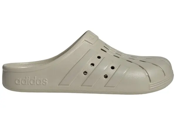 Adidas Adilette Clogs - Putty Grey