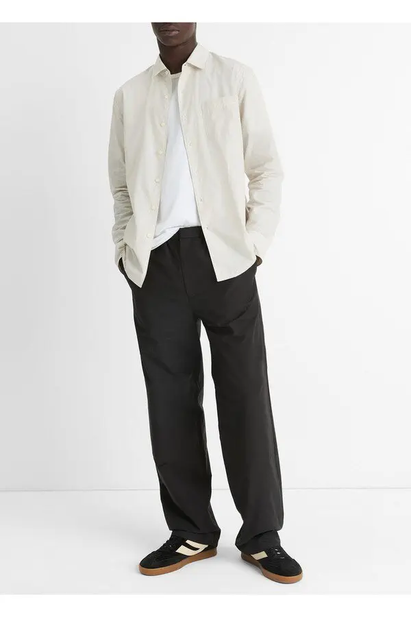 Vince Cotton-blend Parachute Pant - Black