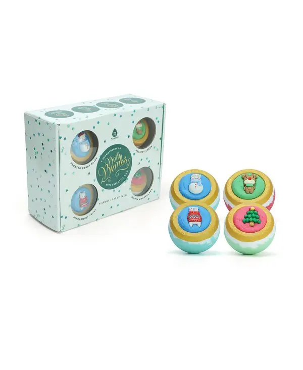 PURSONIC Happy Holidays Aromatherapy Bath Bombs