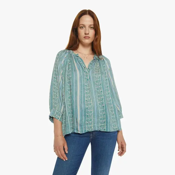 Natalie Martin Remy Paisley Stripe Blouse