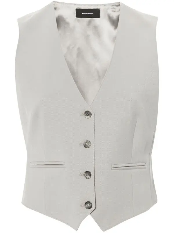 Wardrobe.NYC Virgin Wool Waistcoat - Grey