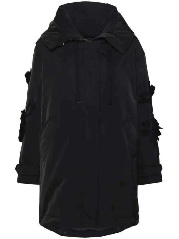 Ermanno Scervino Floral-appliqué Puffer Jacket