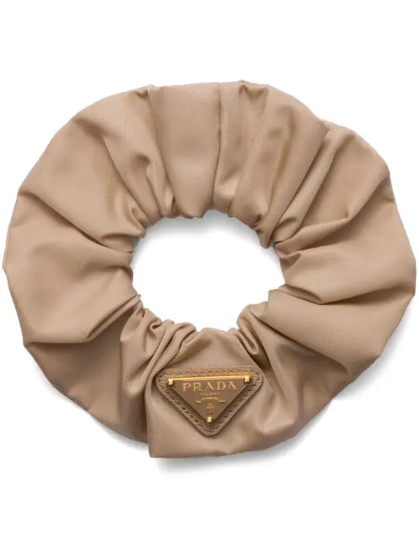 Prada Re-nylon Scrunchie - Brown