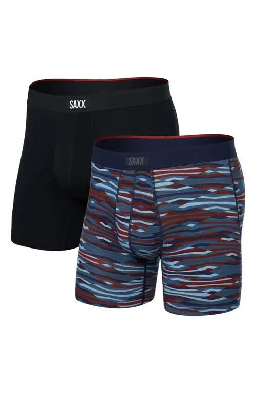 SAXX Assorted 2-pack Vibe Xtra Soft Comfort Boxer Briefs - Rough Terrain/black