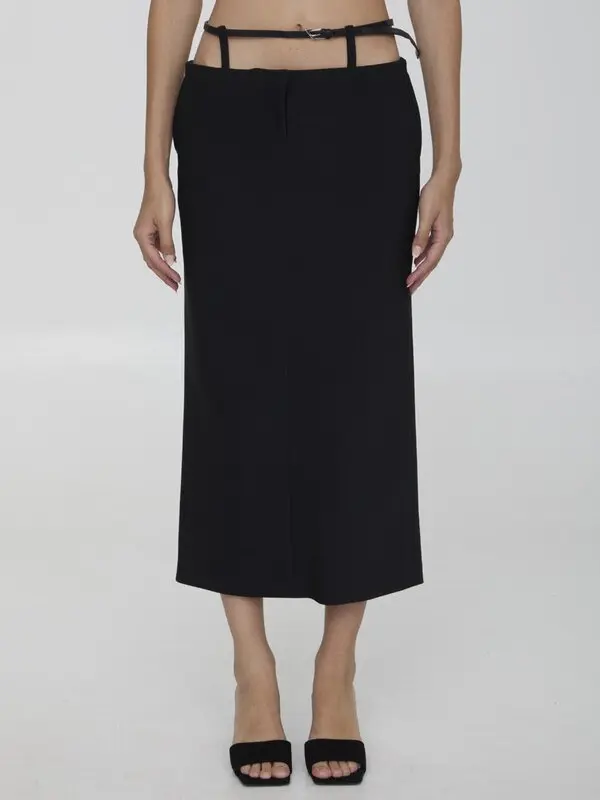 Attico Midi Skirt - Black