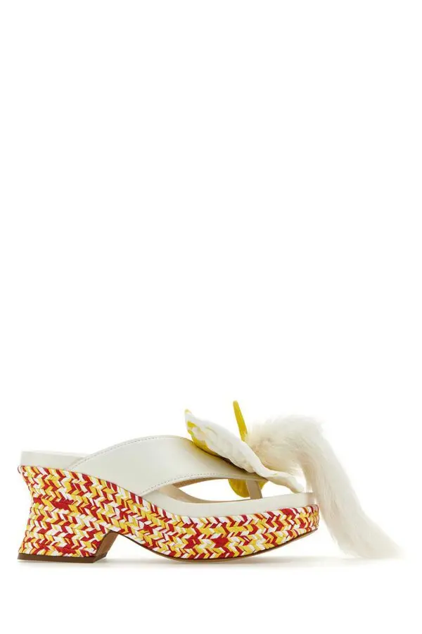 Loewe Petal Thong Mules