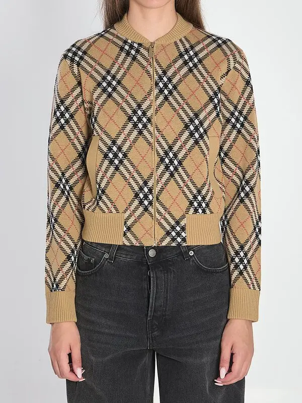 Burberry Check Wool-blend Sweater