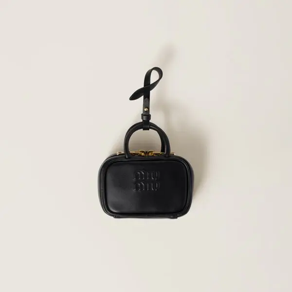 Miu Miu Beau Leather Micro Bag - Black