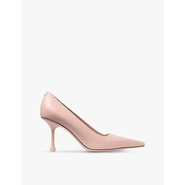 JIMMY CHOO Ixia 80 Leather Courts - Macaron