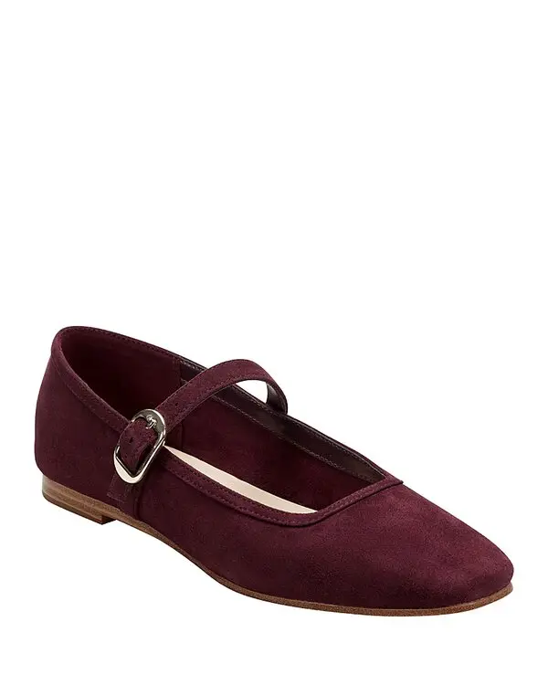 MARC FISHER LTD. Garissa Leather Flats - Medium Red