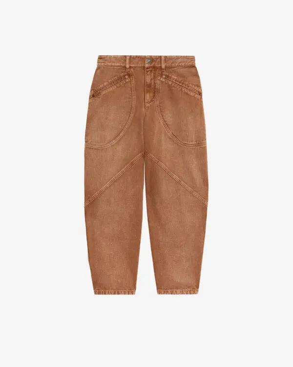 Isabel Marant Catarina Denim Pants - Ochre