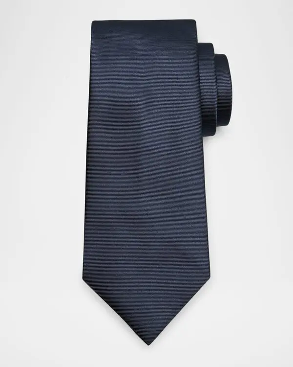 TOM FORD Silk Twill Tie - Marine Blue