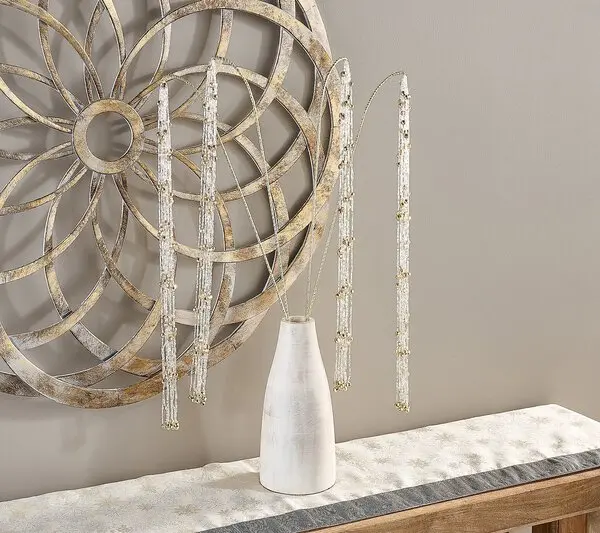 MARTHA STEWART Set Of 4 20' Waterfall Crystal Picks
