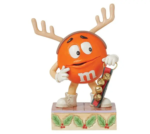 JIM SHORE M&m's M&m's Orange Charact Reindee R