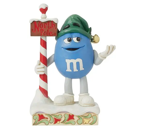 JIM SHORE M&m's M&m's Blue Character Elf