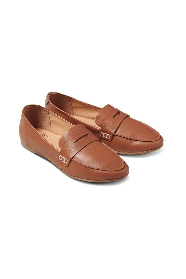 Beek Moorhen Leather Loafers - Natural