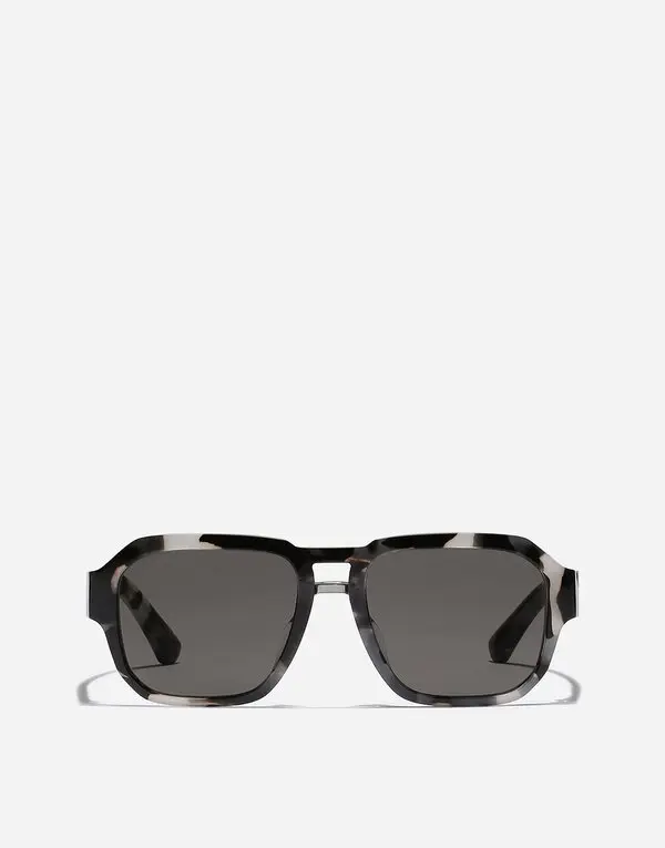 Dolce & Gabbana Logo Sunglasses - Havana Grey