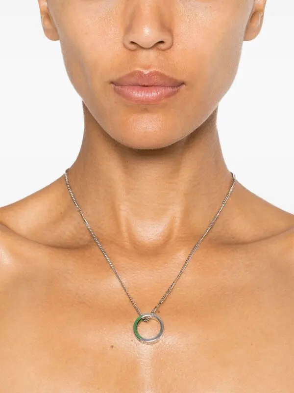 Maison Margiela Numeric Ring Necklace - Silver | Editorialist