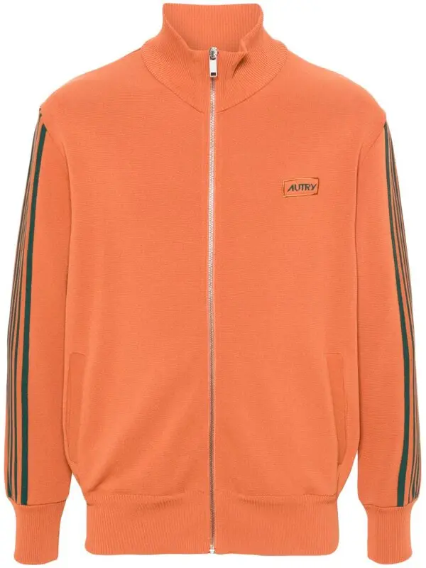 AUTRY Logo-appliqué Zip-up Sweatshirt