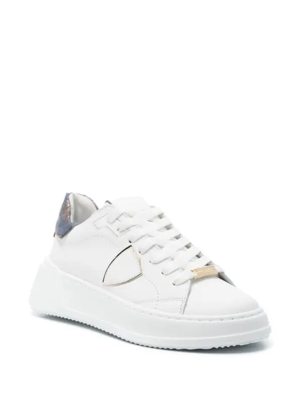 Philippe Model Trés Temple Sneakers - White