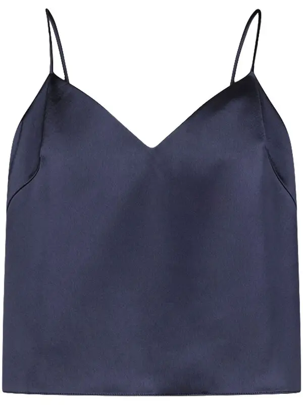 Galvan Ischia Satin Tank Top - Blue