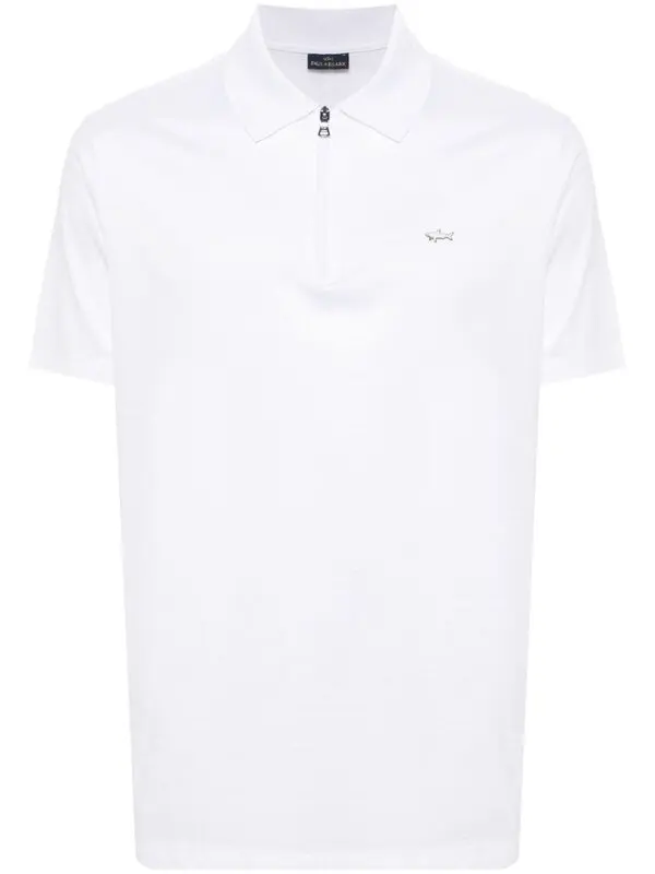 Paul & Shark Logo-appliqué Polo Shirt - White