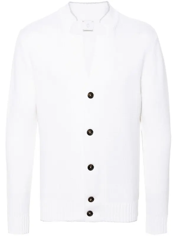 Eleventy Wool Cardigan - Neutrals