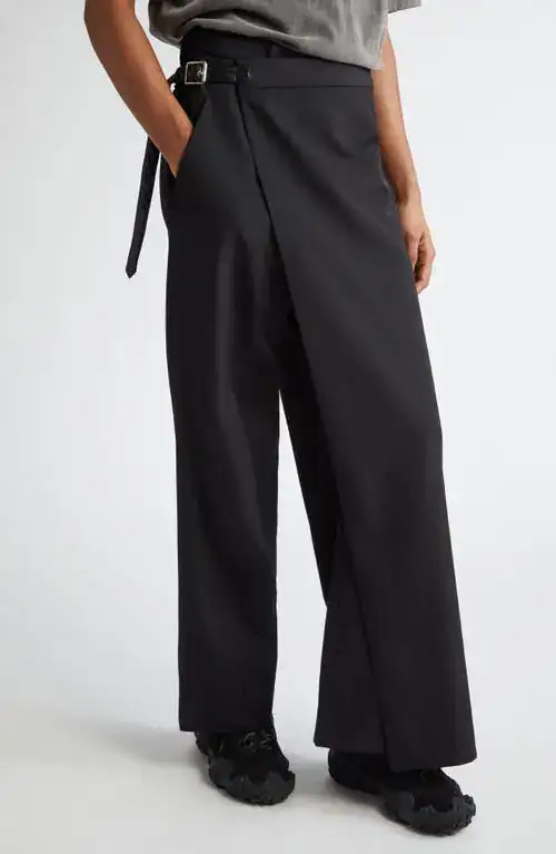 Acne Studios Wrap Pants In Black - 65% Off | Editorialist