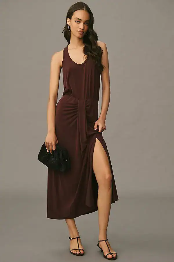 Dolan Left Coast Sleeveless Draped Maxi Dress In Purple - 70% Off |  Editorialist