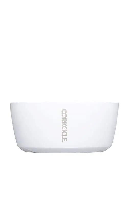 CORKCICLE Dog Bowl 16oz In White