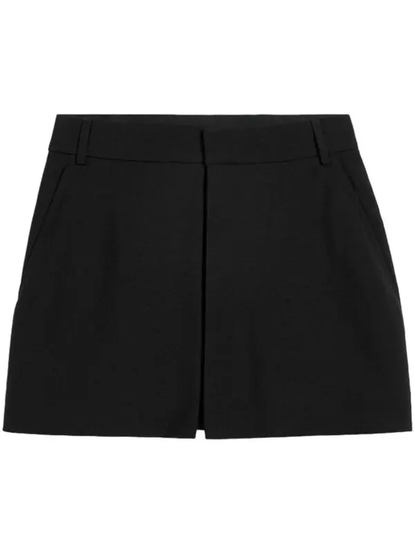 Ami Panelled Mini Skirt - Black
