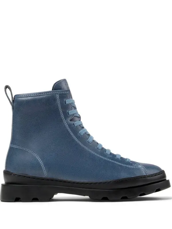 Camper Brutus Leather Boots - Blue