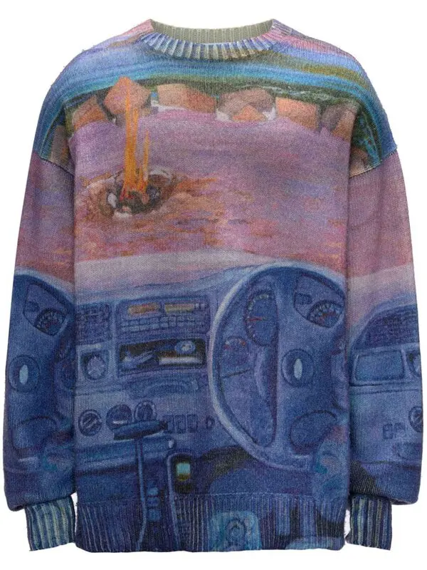 JW Anderson Printed Jumper - Blue
