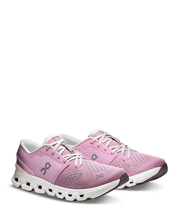 On Cloud X 4 Sneakers - Petal/sand