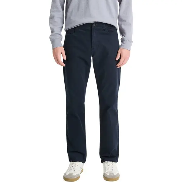 Vince Dylan Slim Fit Peached Stretch Cotton Pants - Coastal