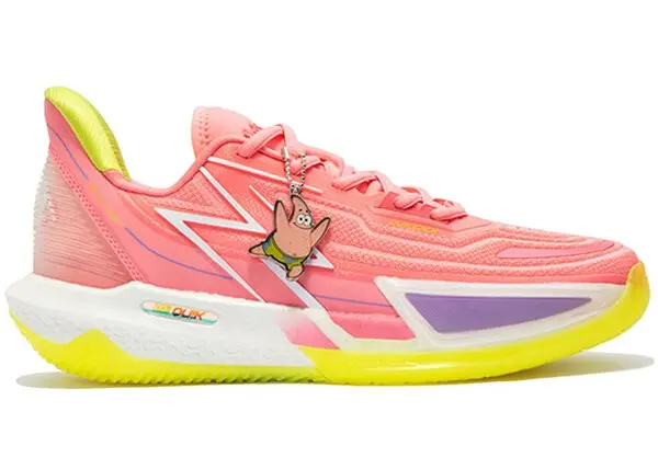 361 DEGREES Big3 4.0 Quick Pro Spongebob Squarepants Patrick Star Sneakers - Pink/yellow/violet