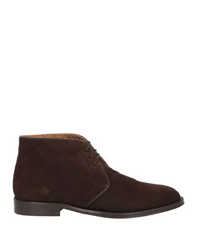 HACKETT Leather Ankle Boots - Brown