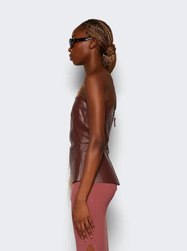Rick Owens Lido Bustier Top - Brown
