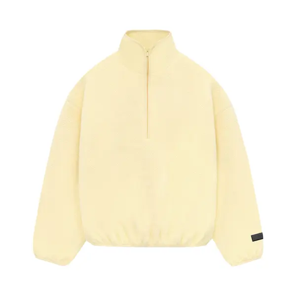 Fear Of God Nylon Half Zip Mockneck 'garden - Yellow