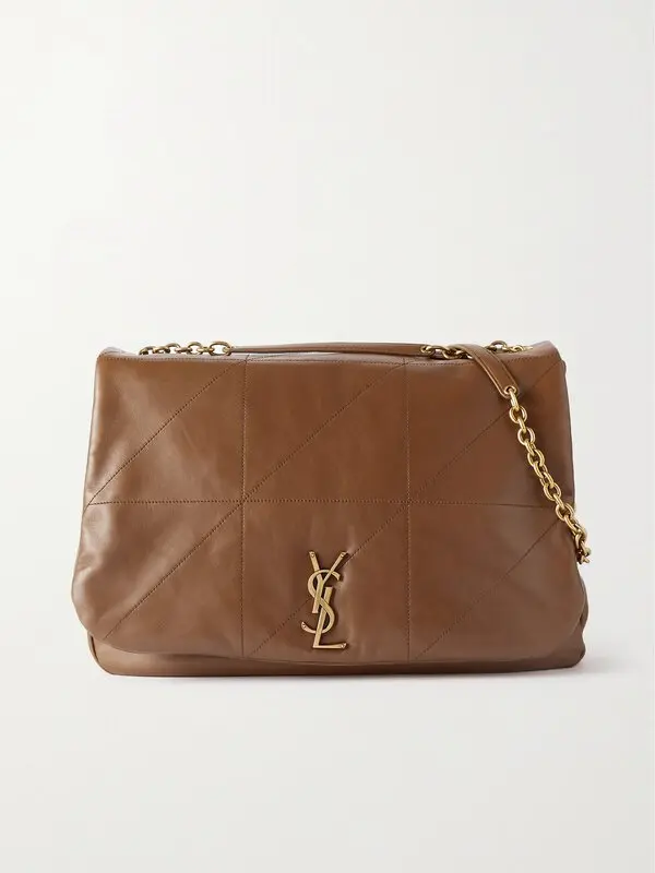 Saint Laurent Jamie Quilted Leather Shoulder Bag - Brown