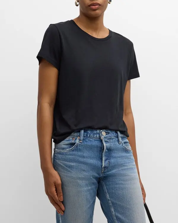 Rails Classic Luxe Cotton Jersey Crewneck T-shirt