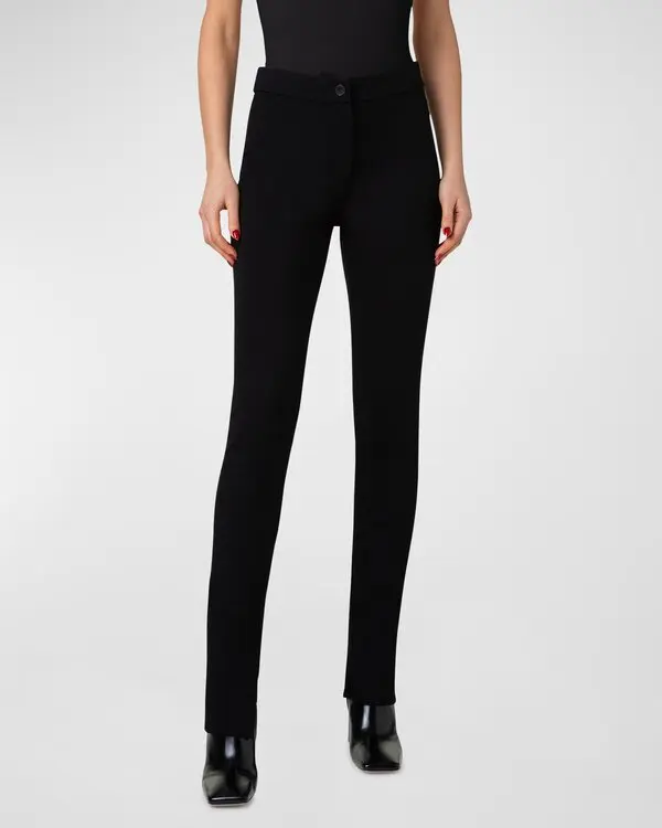 Akris Friatte Split Cuff Jersey Leggings