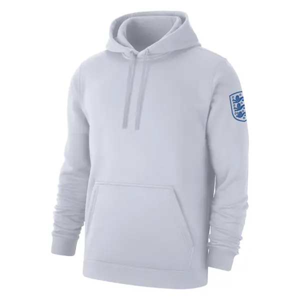 Nike England Club Fleece Soccer Pullover Hoodie White Editorialist
