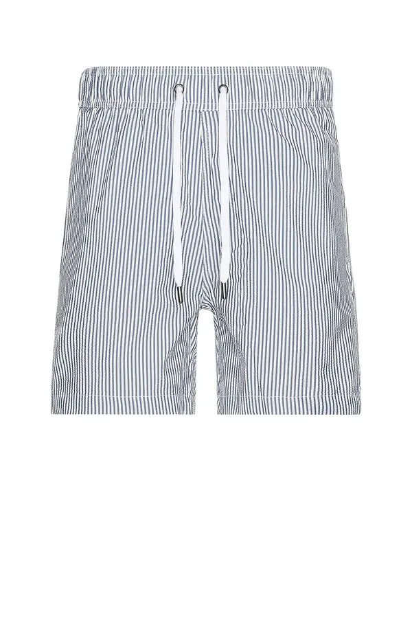 Onia Charles 5 Shorts - Deep Navy & White