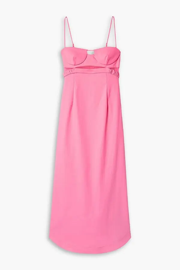 Simkhai Alessi Mesh-trimmed Midi Dress