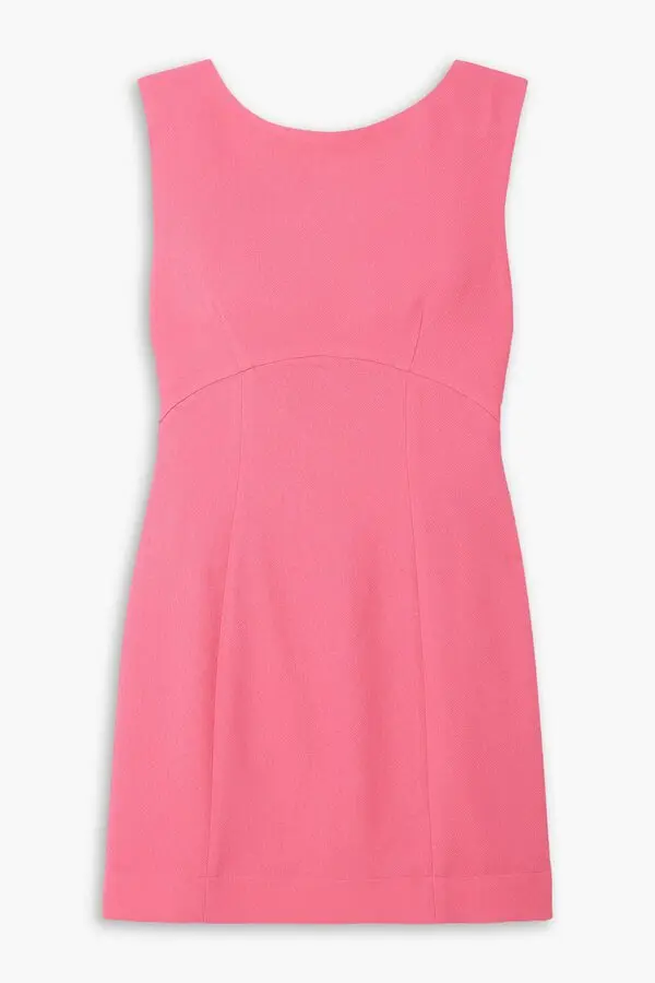 Rixo Michaela Cutout Bow-detailed Crepe Mini Dress