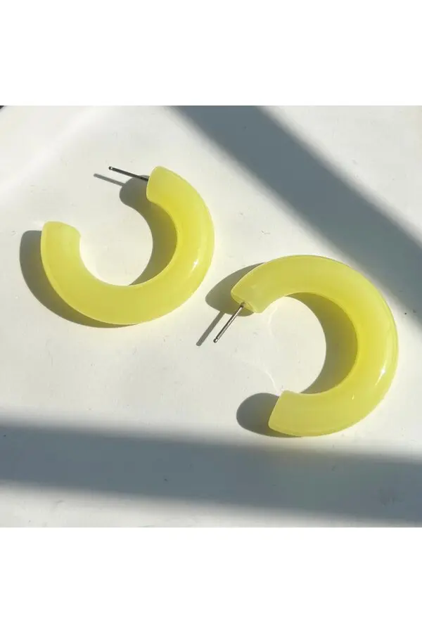 TINI LUX Limone Island Hoop Earrings