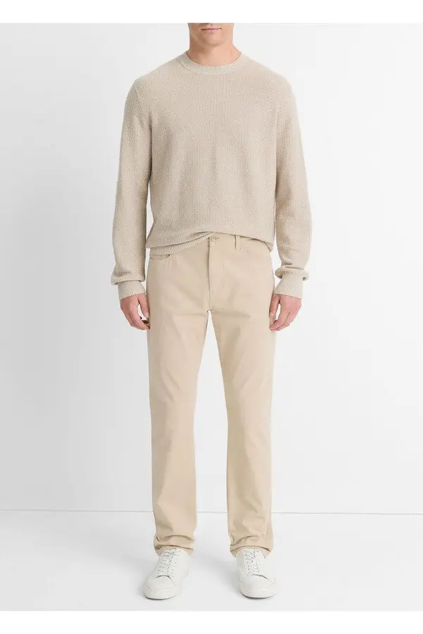 Vince Dylan Slim 5-pocket Stretch-cotton Pant - Natural