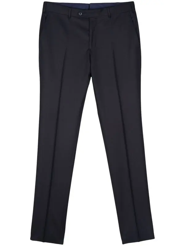 LUIGI BIANCHI MANTOVA Tapered Trousers - Blue